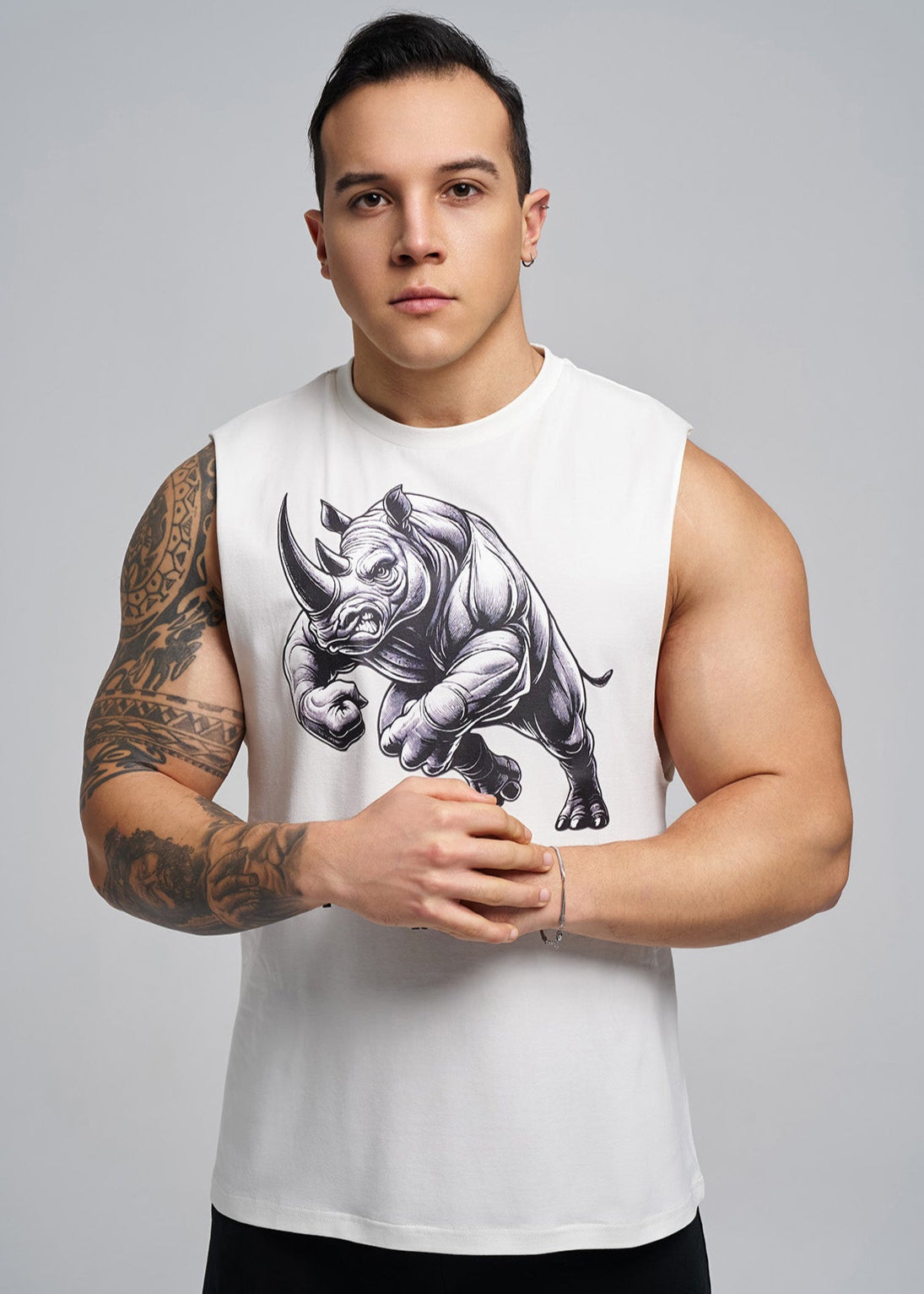 ICONIC RHINO TANK - LE BLANC – SHAPEWRECK
