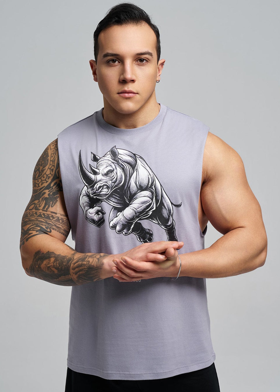 ICONIC RHINO TANK - SMOKY GREY – SHAPEWRECK